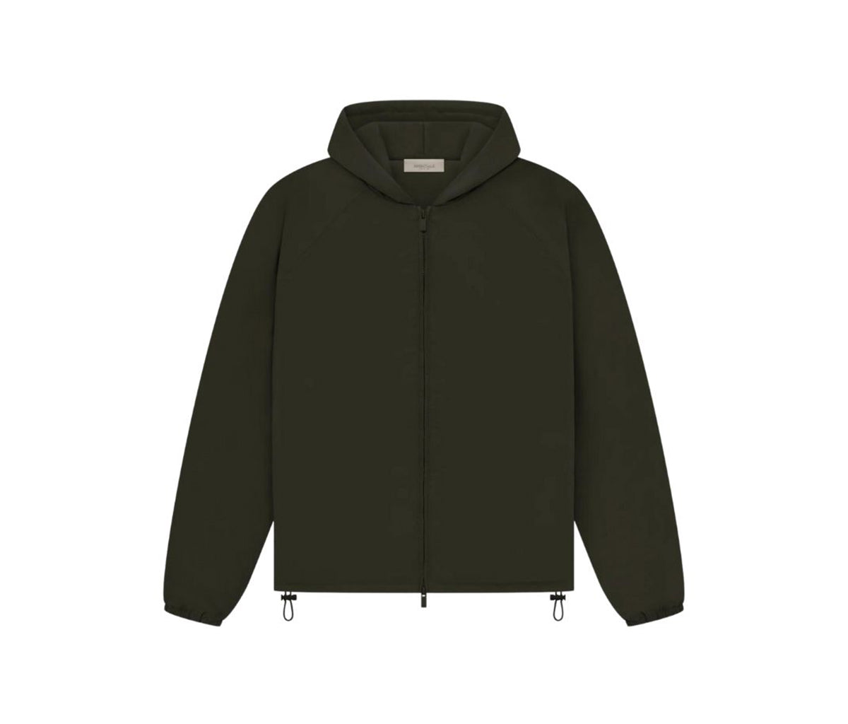 Fear of God Essentials Full Zip Jacket Off Black – Section Store