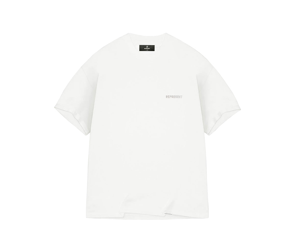 Represent Block Logo T-Shirt Flat White – Section Store